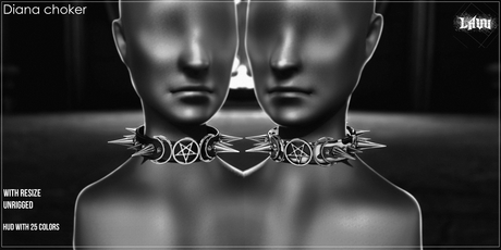 Second Life Marketplace - ~Lavu - Diana choker. DEMO